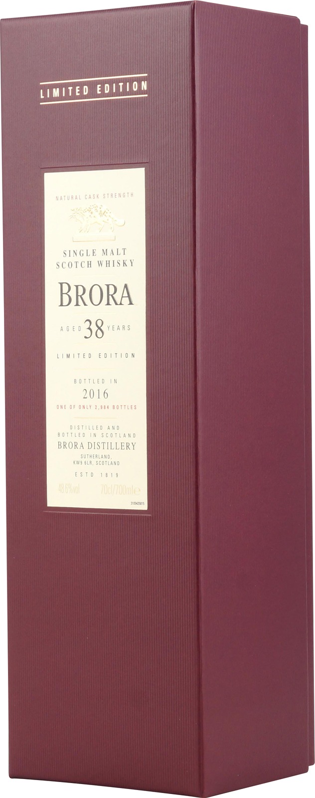 Brora 38 Jahre 1977 - 2016 700ml 48,6% Vol.