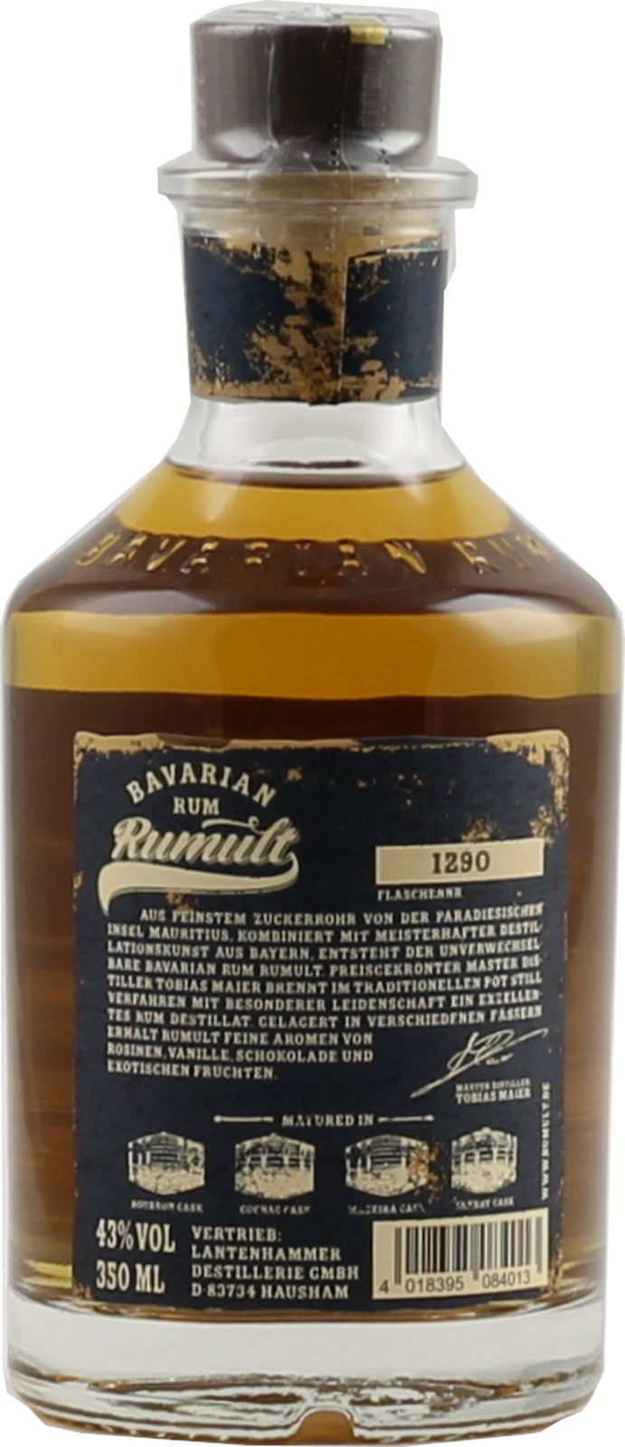 Rumult Bavarian Rum Signature Cask - 0,35L, 43% Vol.