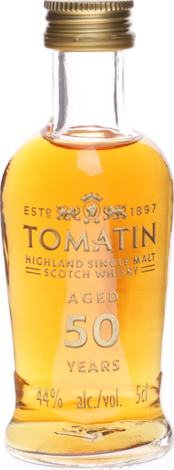Tomatin 50 Jahre 0,7 Liter mit 0,05 Liter Miniatur 44 %